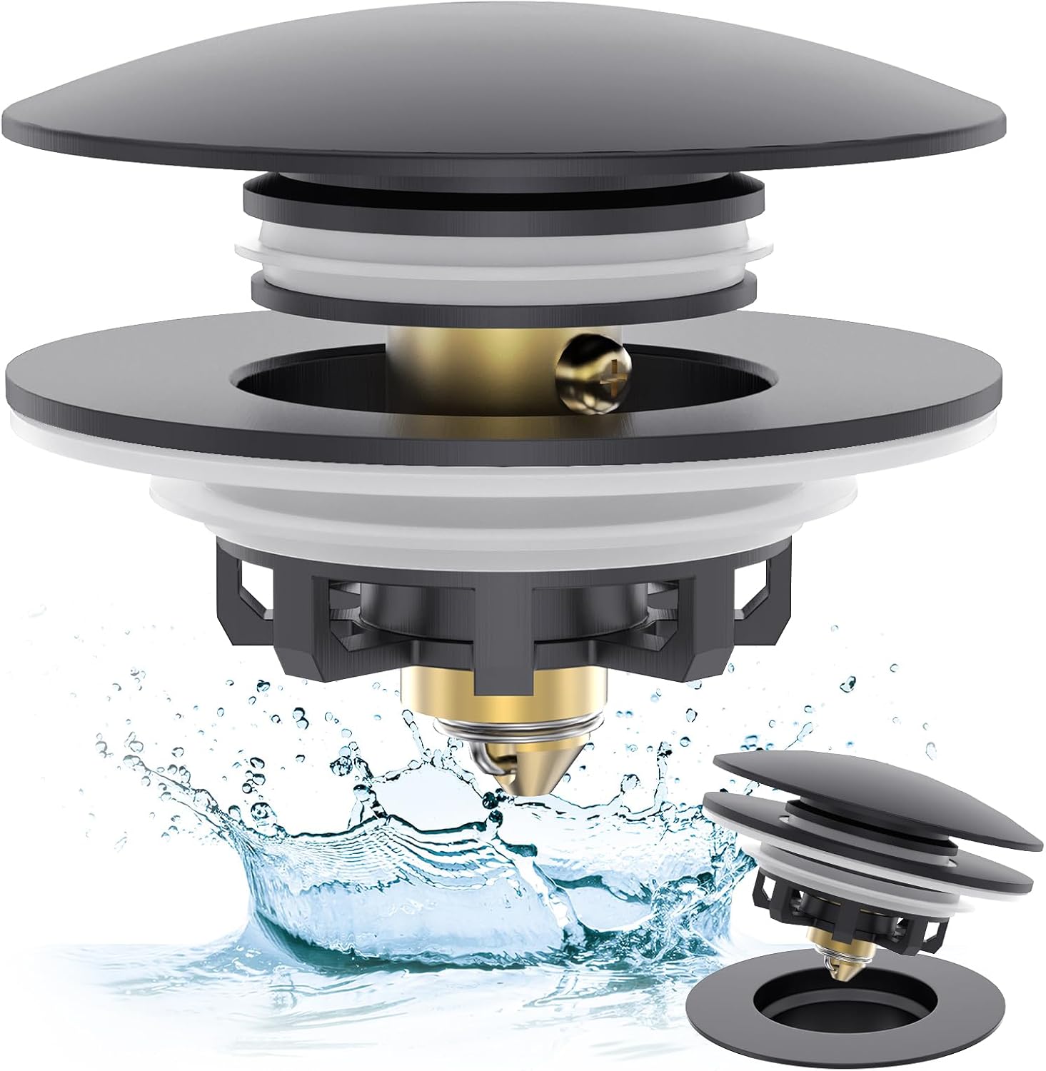 Citymoor Universal Tub Stopper Tip Toe Bathtub Drain Stopper, Pop Up ...