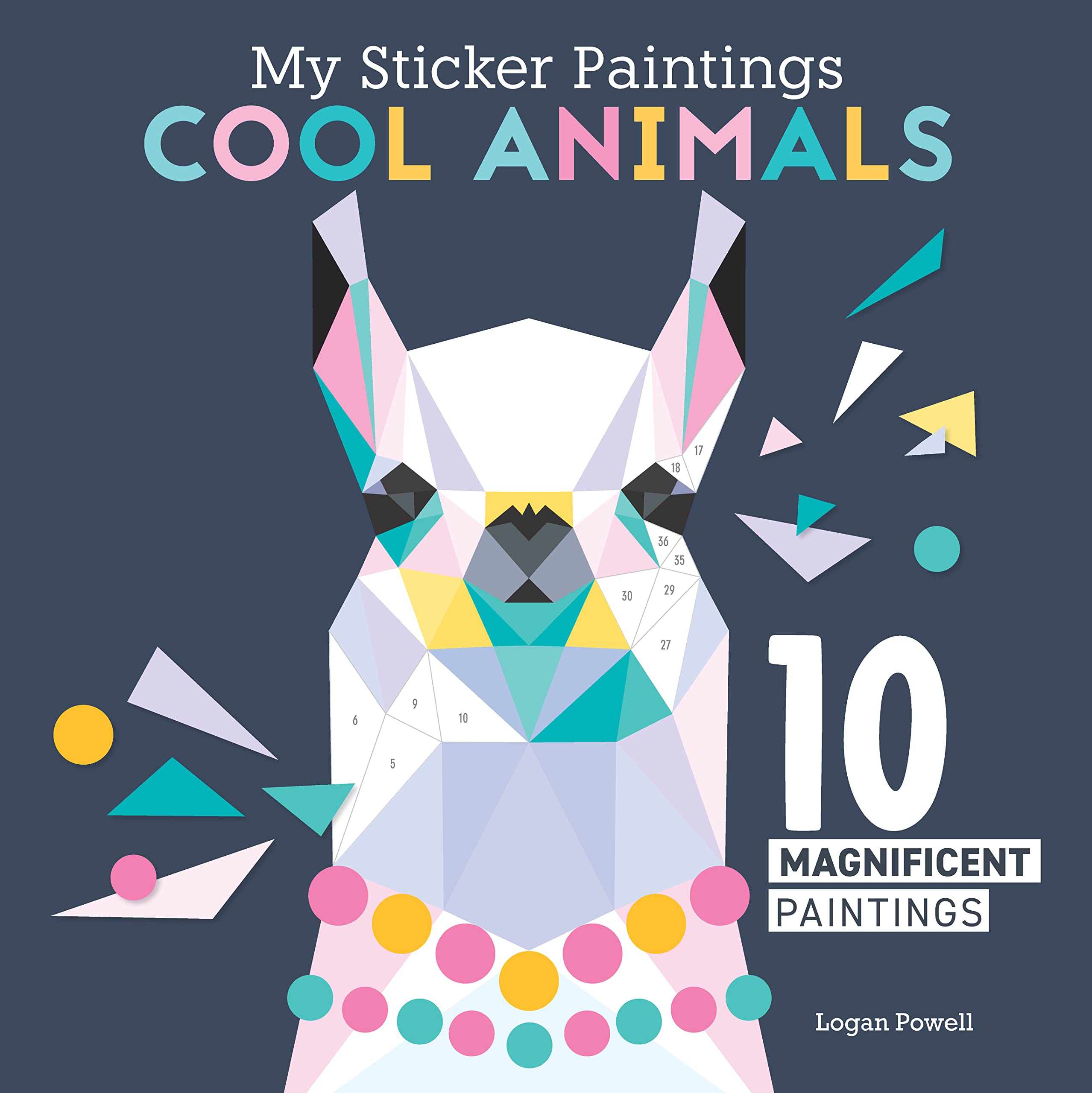 My Sticker Paintings: Cool Animals: 10 Magnificent Paintings (Happy Fox ...