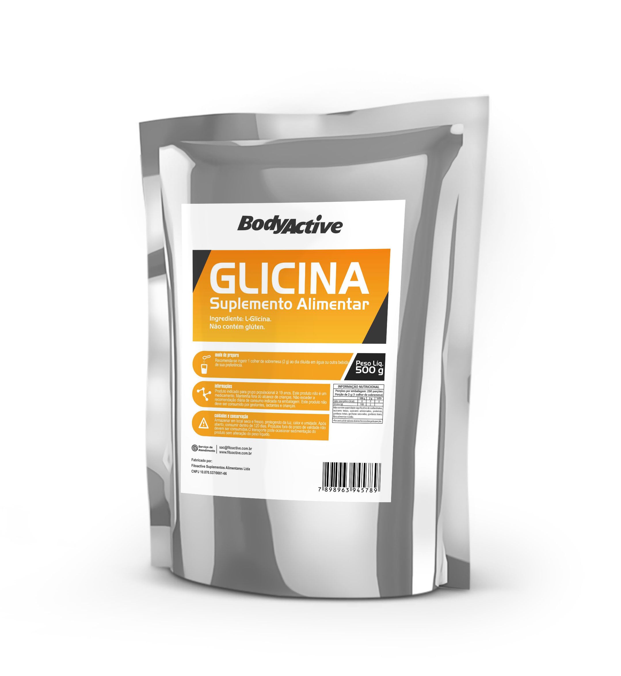 Glicina 500 G em Pó Bodyactive | Amazon.com.br