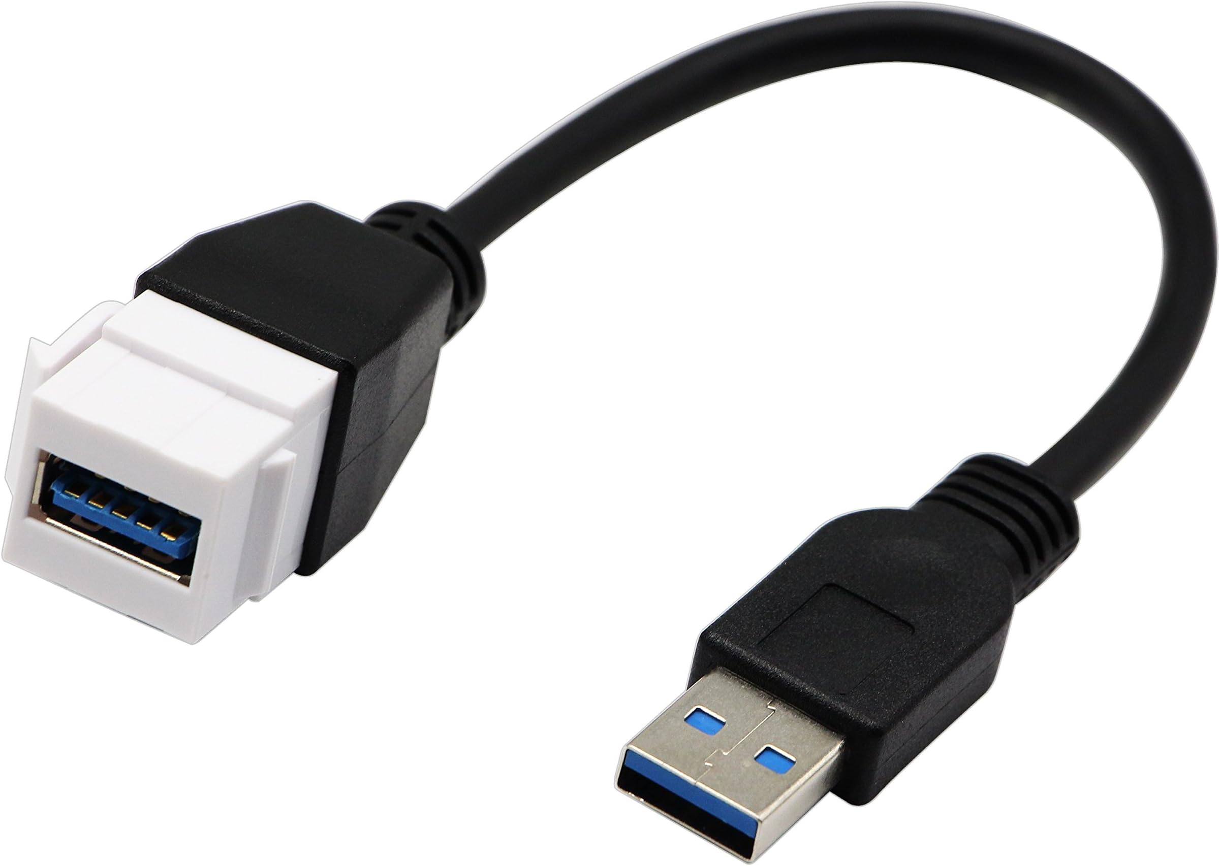Amazon.com: zdyCGTime USB 3.0 Keystone Jack Inserts Cable, USB 3.0 A to ...