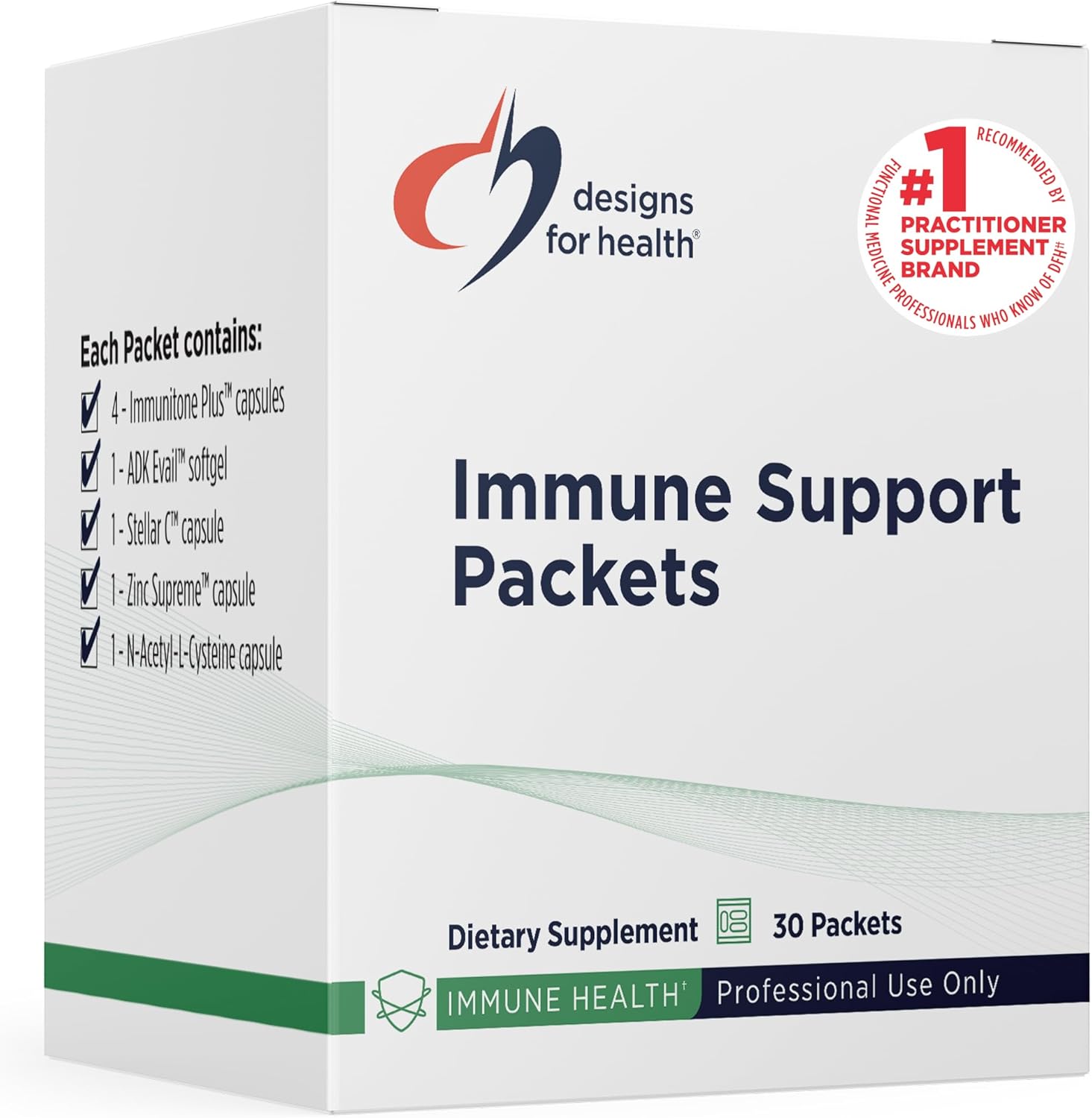 Amazon.com: Designs for Health Immune Support Packets - One Month ...