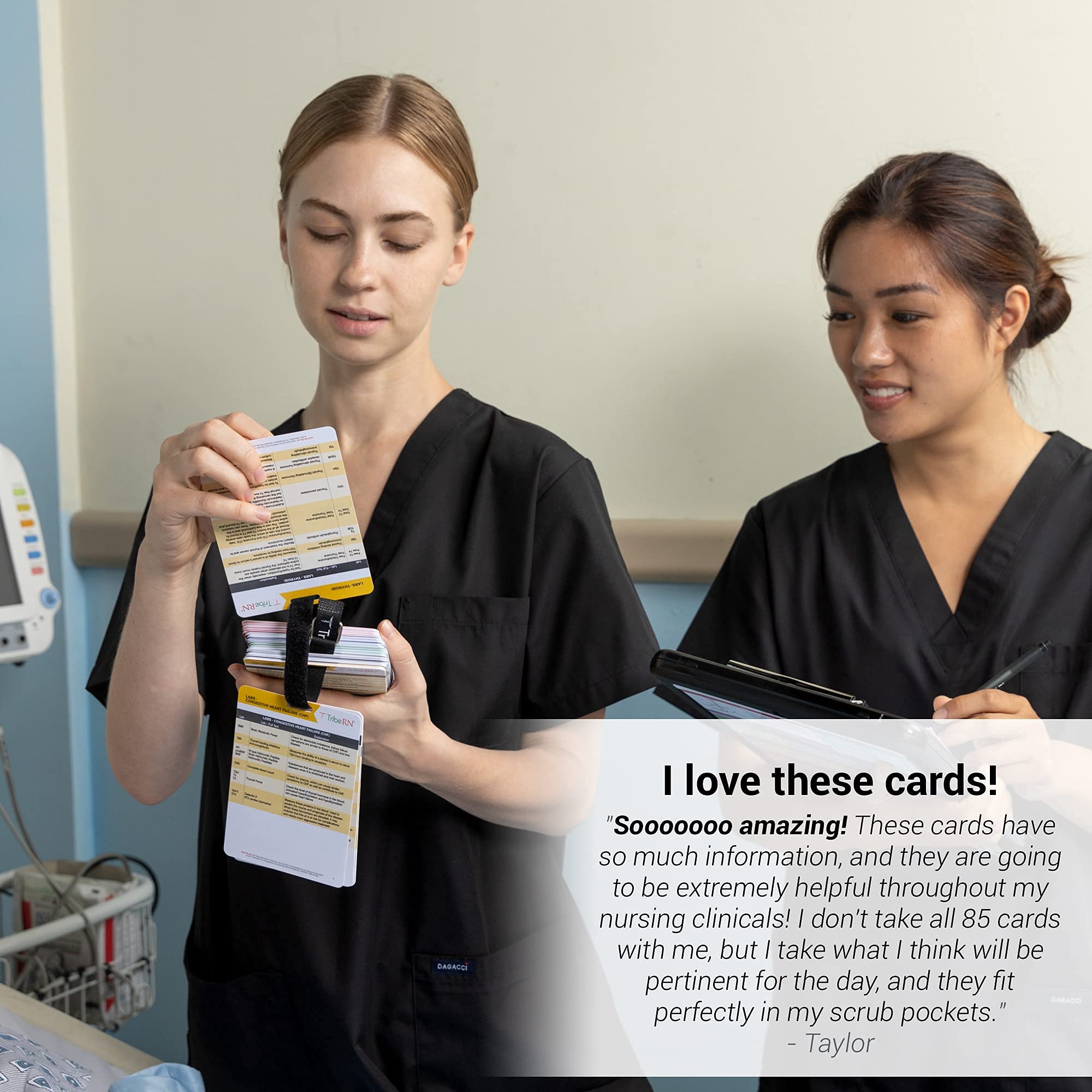 Buy Nursing Badge Reference Cards (Inverted) and Scrub Pocket Cheat ...