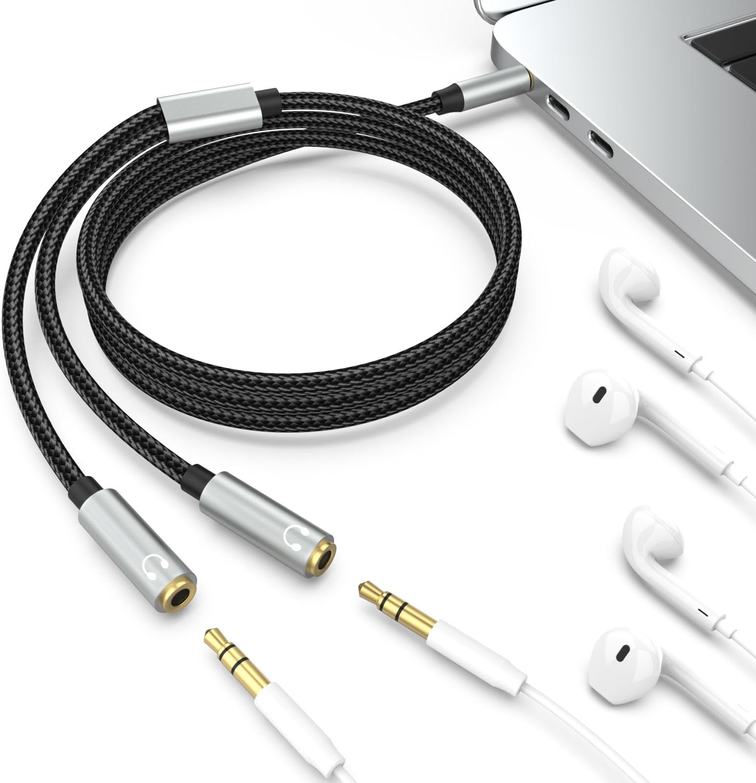 Amazon.com: Enparez USB-C Microphone Adapter 3.5mm Male TRS to Type C ...