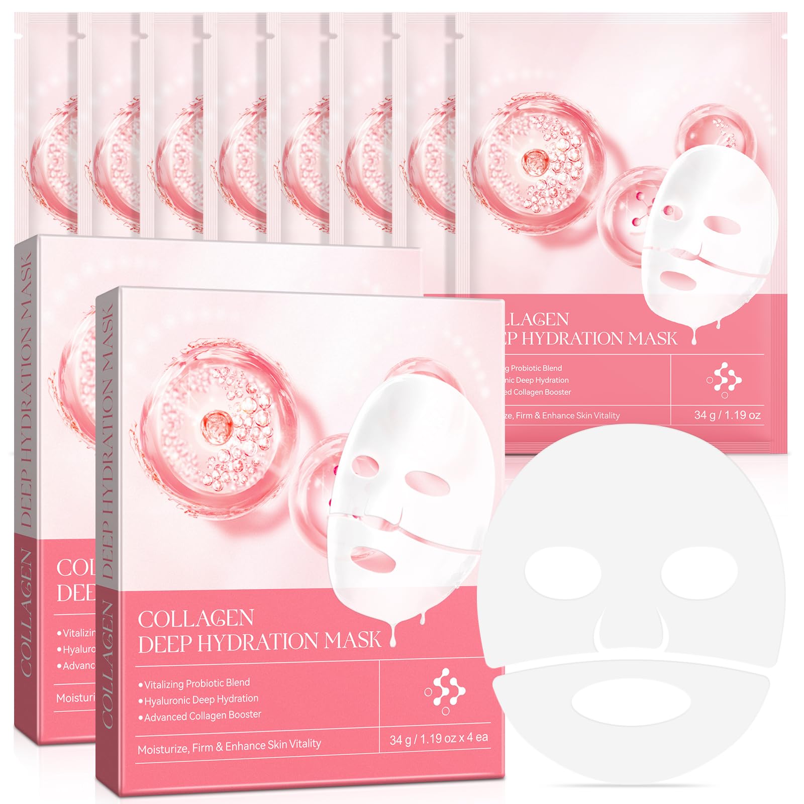 Amazon.com : Collagen Face Mask, Bio-Collagen Real Deep Mask, Deep ...