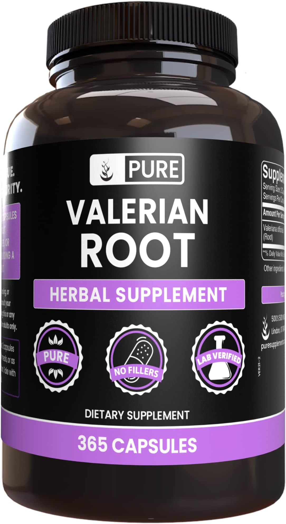Amazon.com: Earthborn Elements Valerian Root 200 Capsules, Pure ...