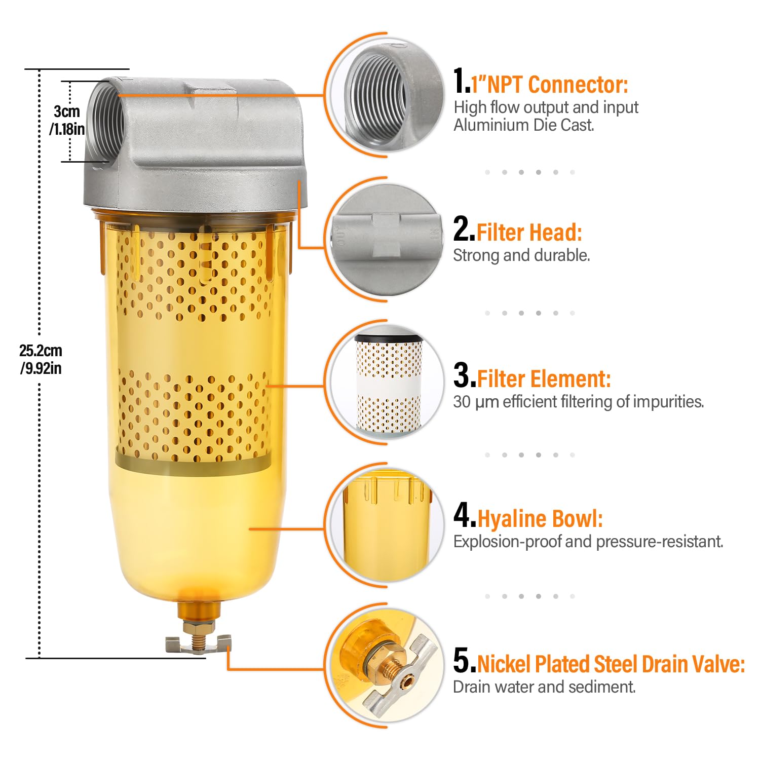 Snapklik.com : NIHAO 496 Fuel Tank Filter Assembly Replacement