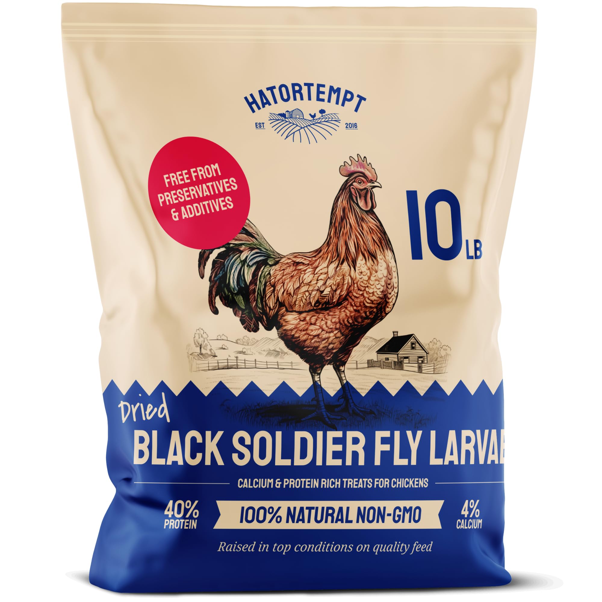 Buy Dried Black Soldier Fly Larvae for Chickens 10LB – 100% Natural Non ...