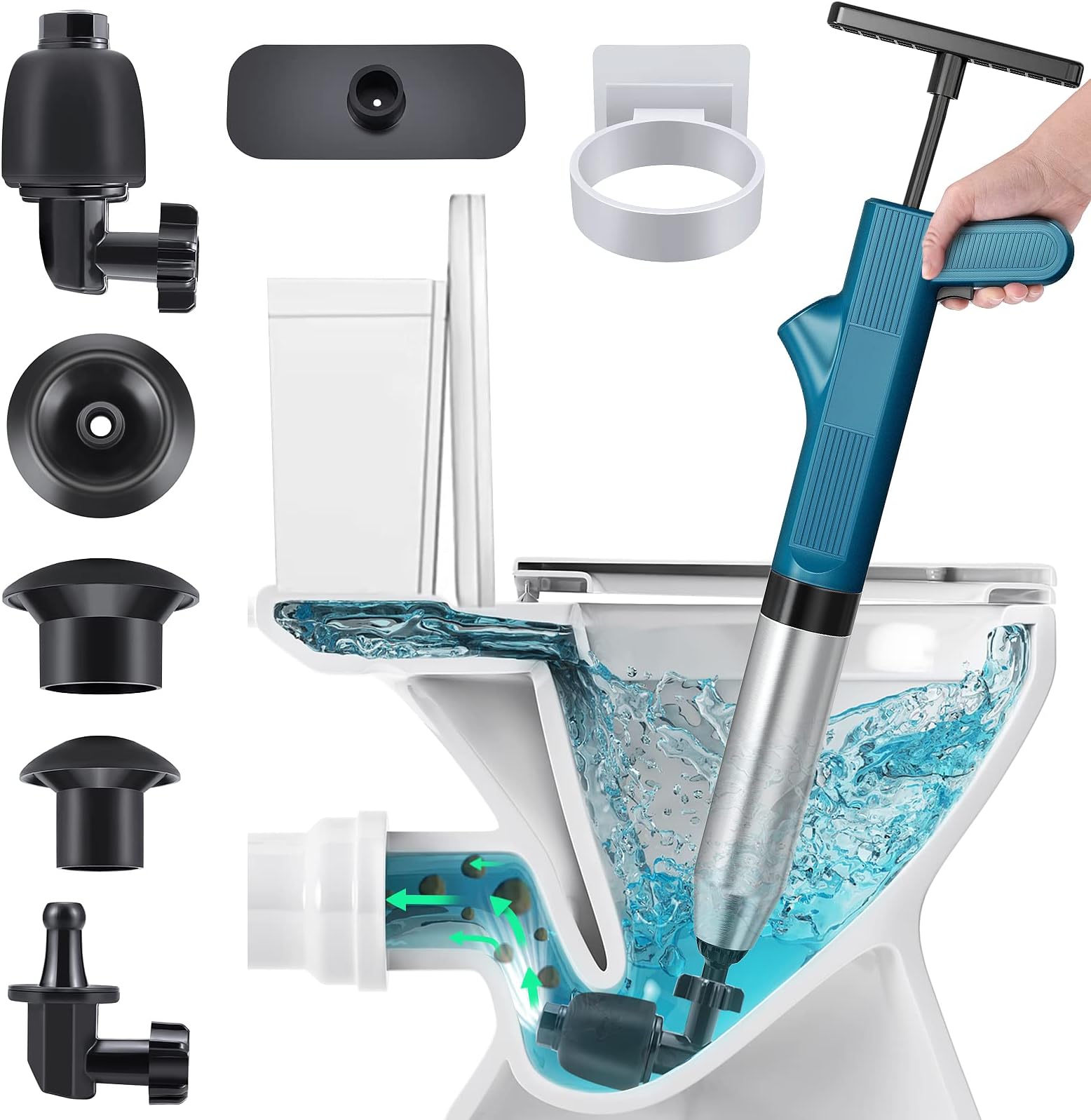 Drain Blaster Air Plunger Gun, Toilet Plunger, High Pressure Powerful ...