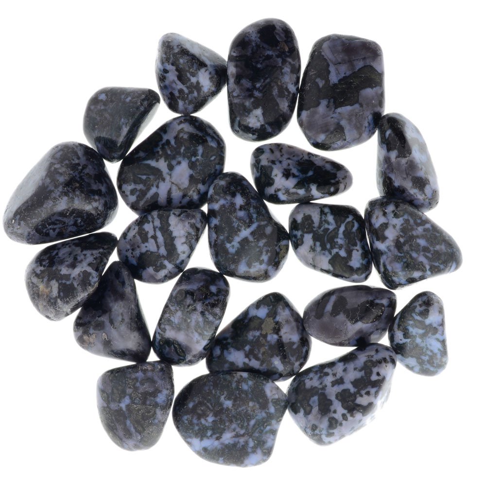 Amazon.com: Hypnotic Gems Materials: 10 pcs Tumbled Indigo Gabbro ...