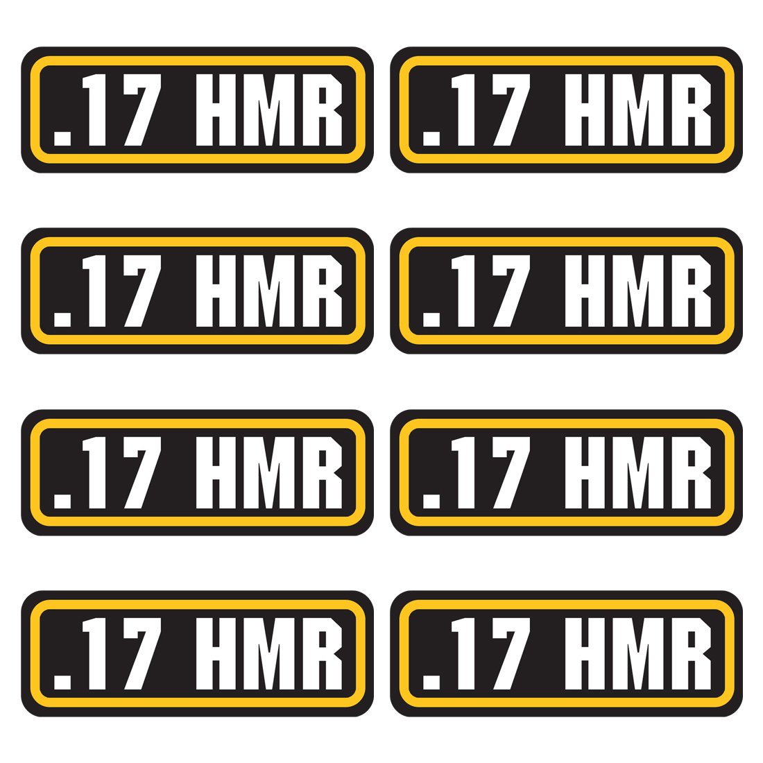 Amazon.com: 17 HMR Ammo Sticker (3"x1.06",8 Pack) Vinyl Sticker for ...