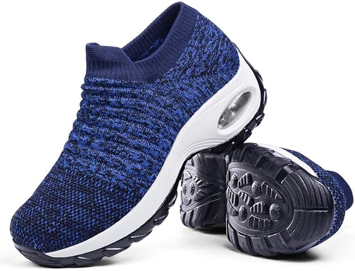 Amazon.com | Slow Man Women's Walking Shoes Sock Sneakers - Breathable ...