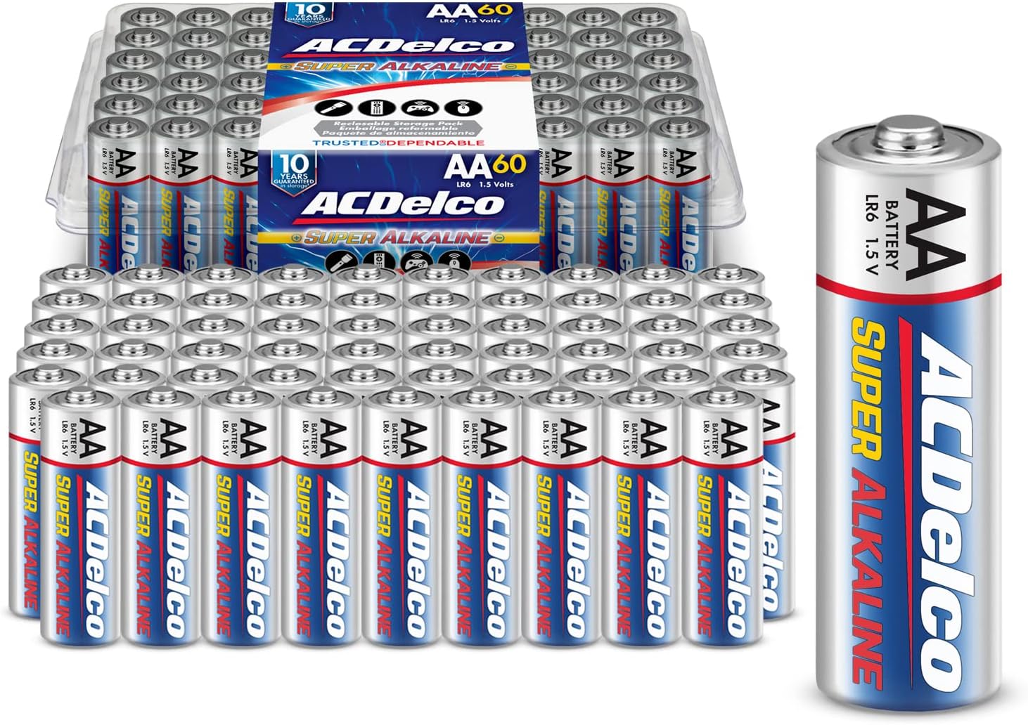 Amazon.com: GMCELL Alkaline AA Battery 48 Count: Long Lasting Double A ...