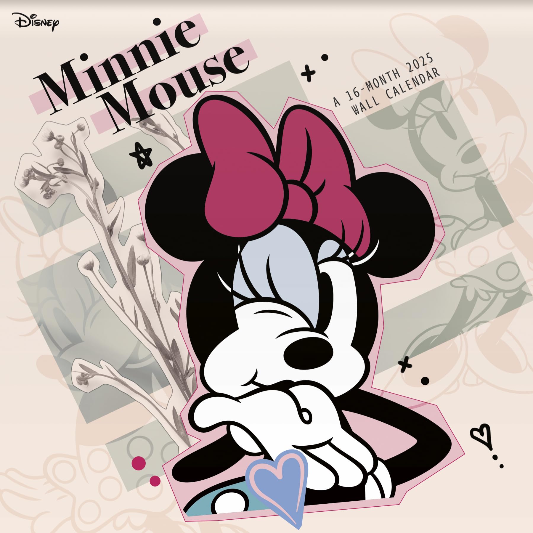 2025 Disney Minnie Mouse Wall Calendar: Trends International ...