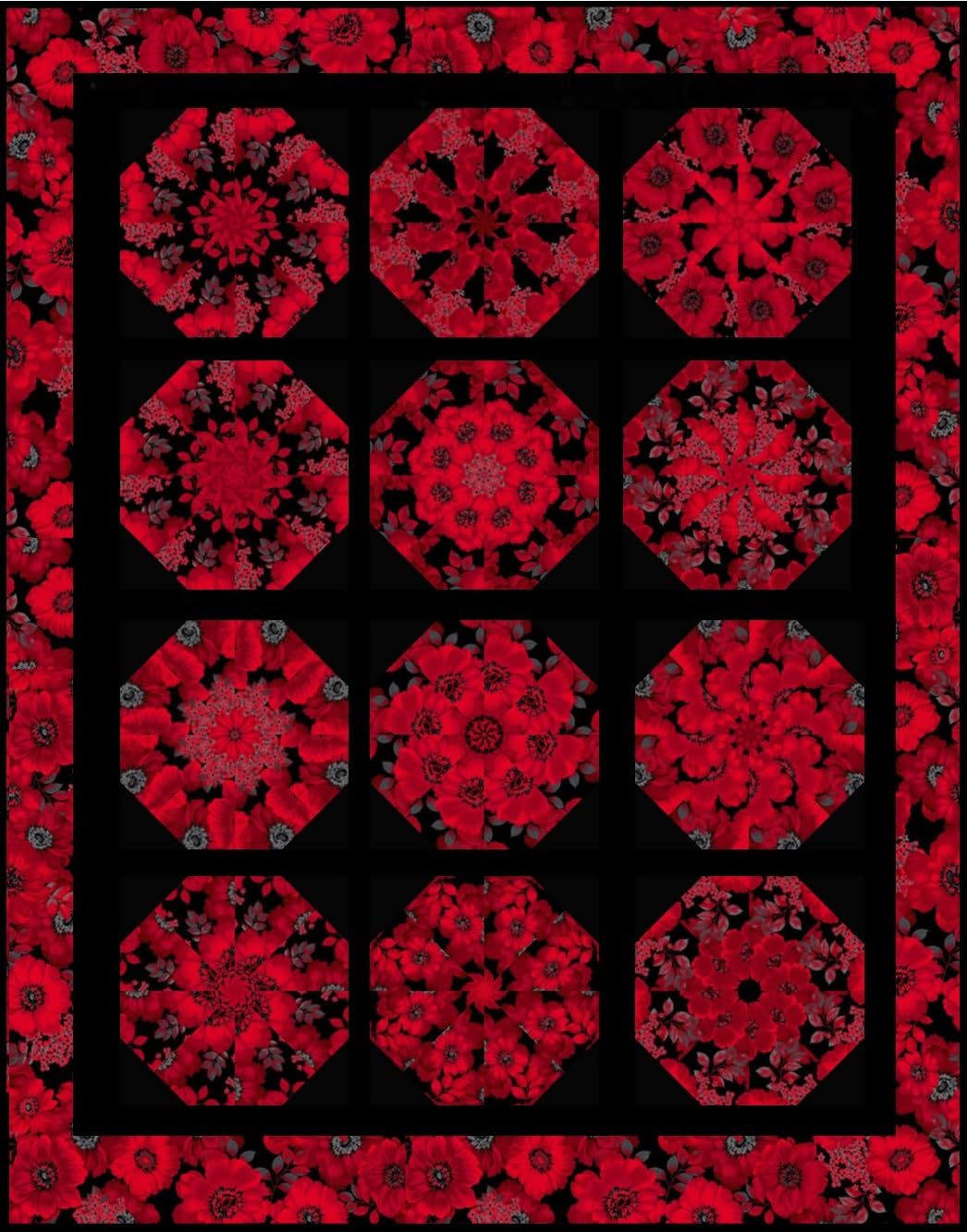 Amazon.com: Pre Cut Quilt Kit, Beginner Quilt Kit, SCARLET DAYS ...