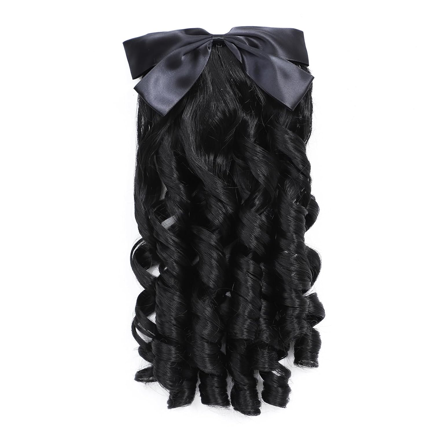 Amazon.com: Kavsni Regency Ringlet Ponytail Hairpiece with Bow Spiral ...