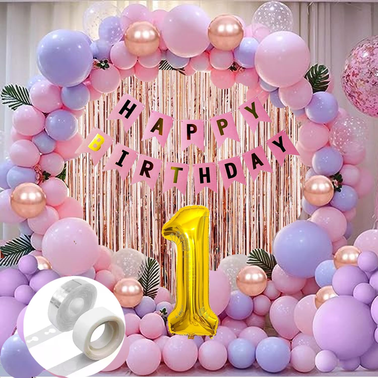 SilberOly 1 Year Birthday Decorations Items For Boys And Girls | 1St ...
