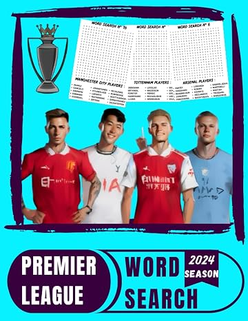 Premier League Word Search 2024 Season: Ultimate English Football ...
