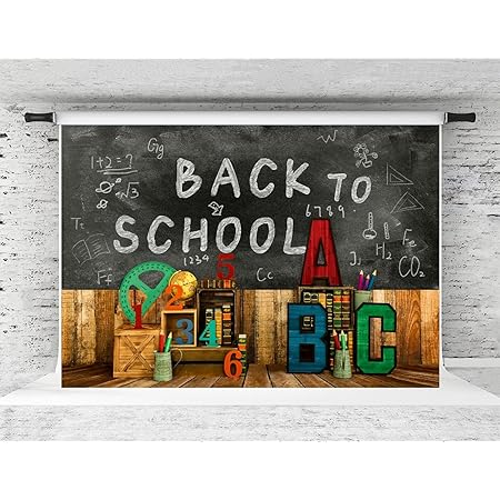 Amazon.com: Kate Backdrop Back to School Backdrops Blackboard ...