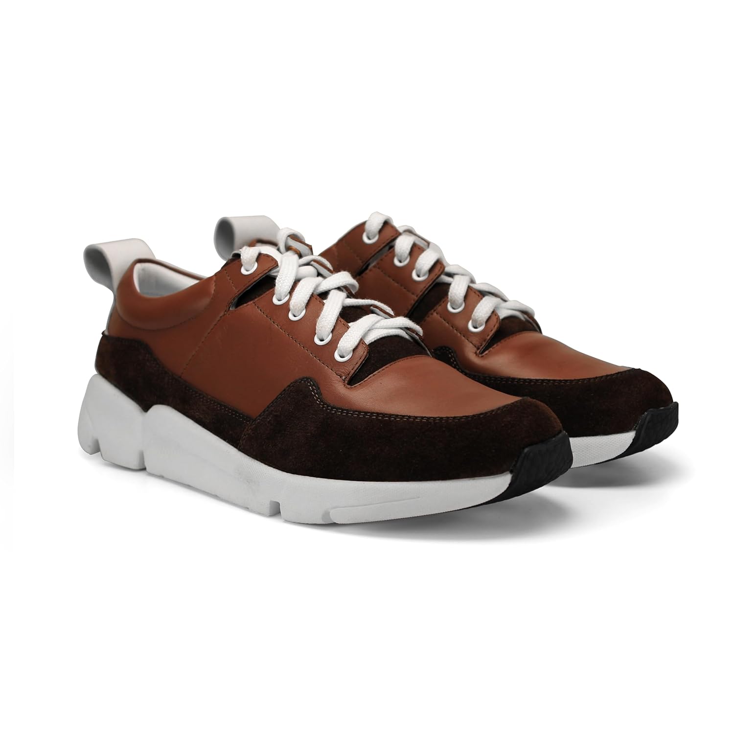 Buy THE SHOE CODE Dual Color Brown Sneaker Shoes for Men | Soft ...
