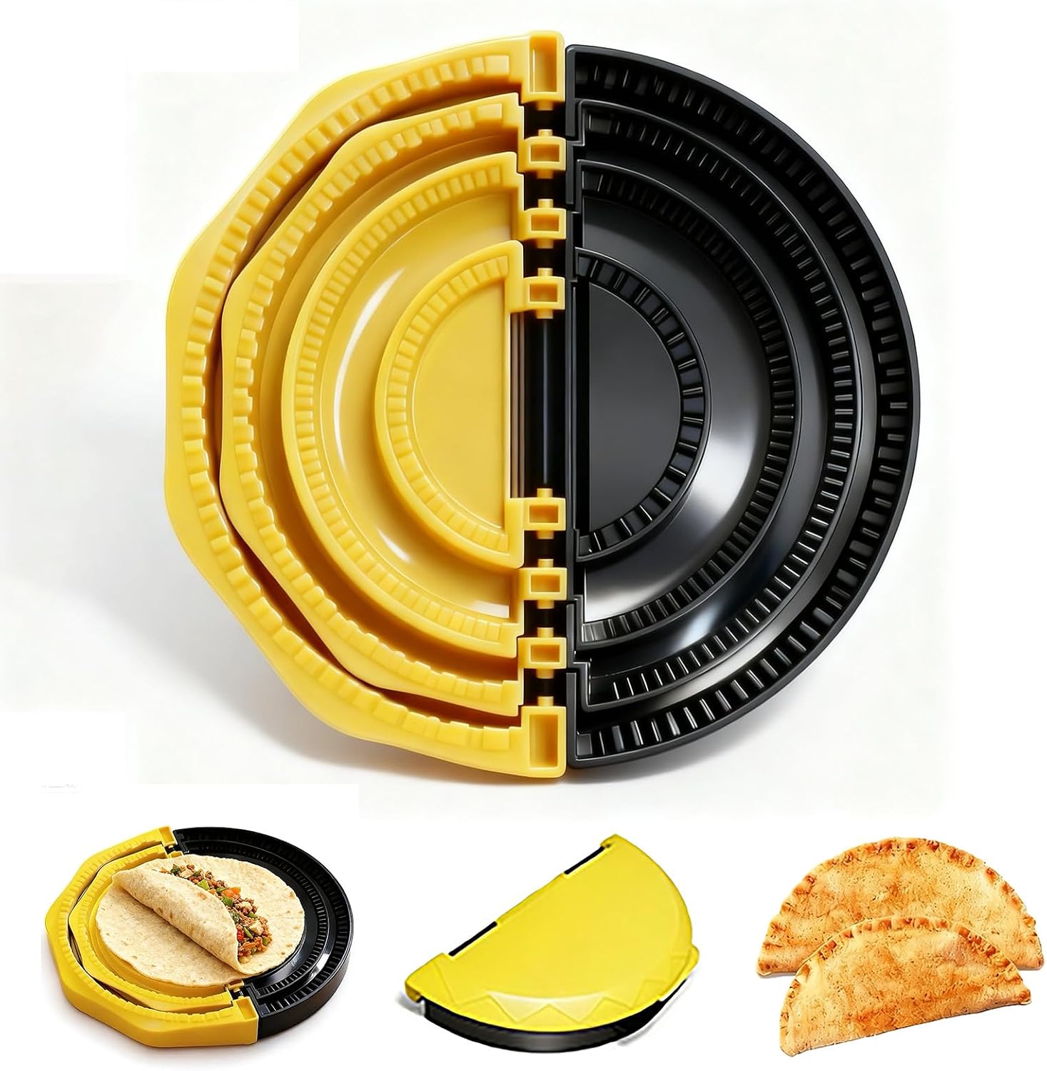 Amazon.com: 4-in-1 Tortilla Sealer(10+8+6 Inch) Crimper & Empanada ...