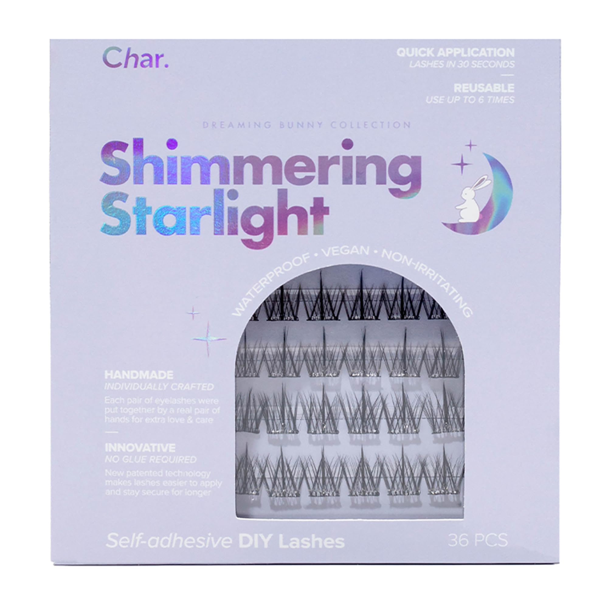 Amazon.com: Char Cosmetics Eye Lashes - Sweatproof, Natural Look False ...