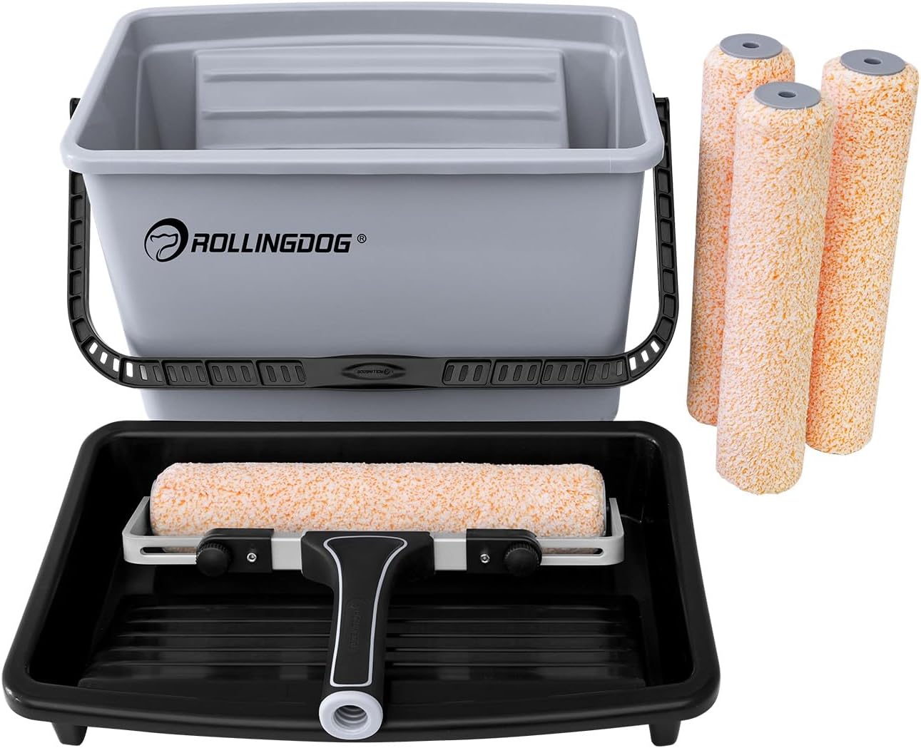 Amazon.com: ROLLINGDOG 12 Inch Paint Roller Kit - 7 PC Complete ...