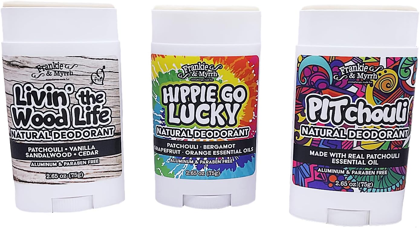 Amazon.com : Frankie and Myrrh Natural Deodorant Patchouli Trio ...
