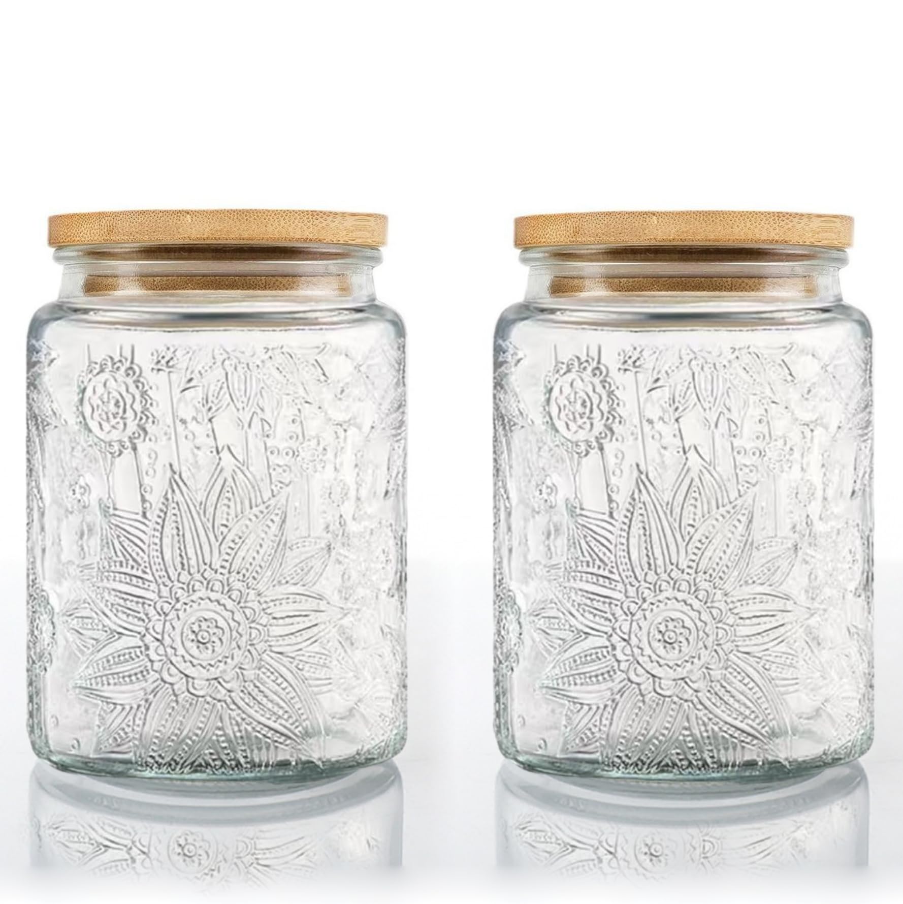 Amazon.com: Prettidecor Vintage Glass Airtight Storage Jar with ...