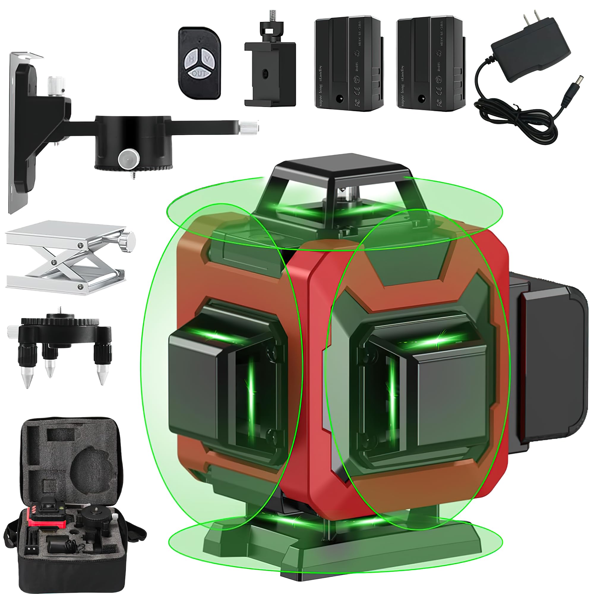 PIVDO 4D 16 Lines 4x360 Degree Laser Level Line Tool - Advanced Level ...