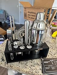 Amazon.com: Mixology Bartender Kit with Stand - 15 Piece Bar Tool Set ...