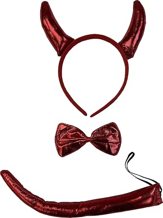 Amazon.com: Red Devil Costume Accessory Set : Clothing, Shoes & Jewelry