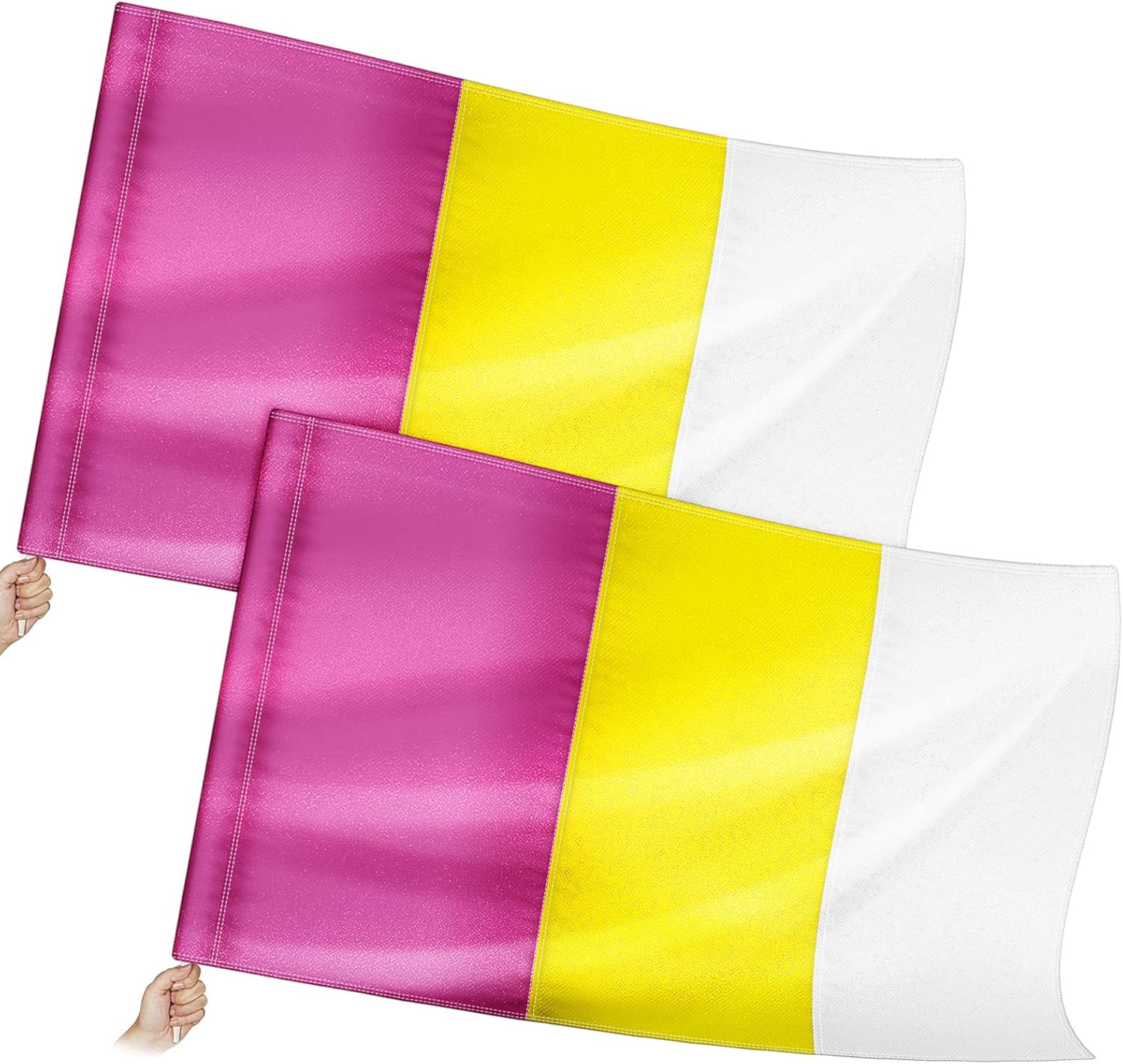 Amazon.com : Mepase 2 Pcs 40'' Metallic Praise Flag with Rod Worship ...