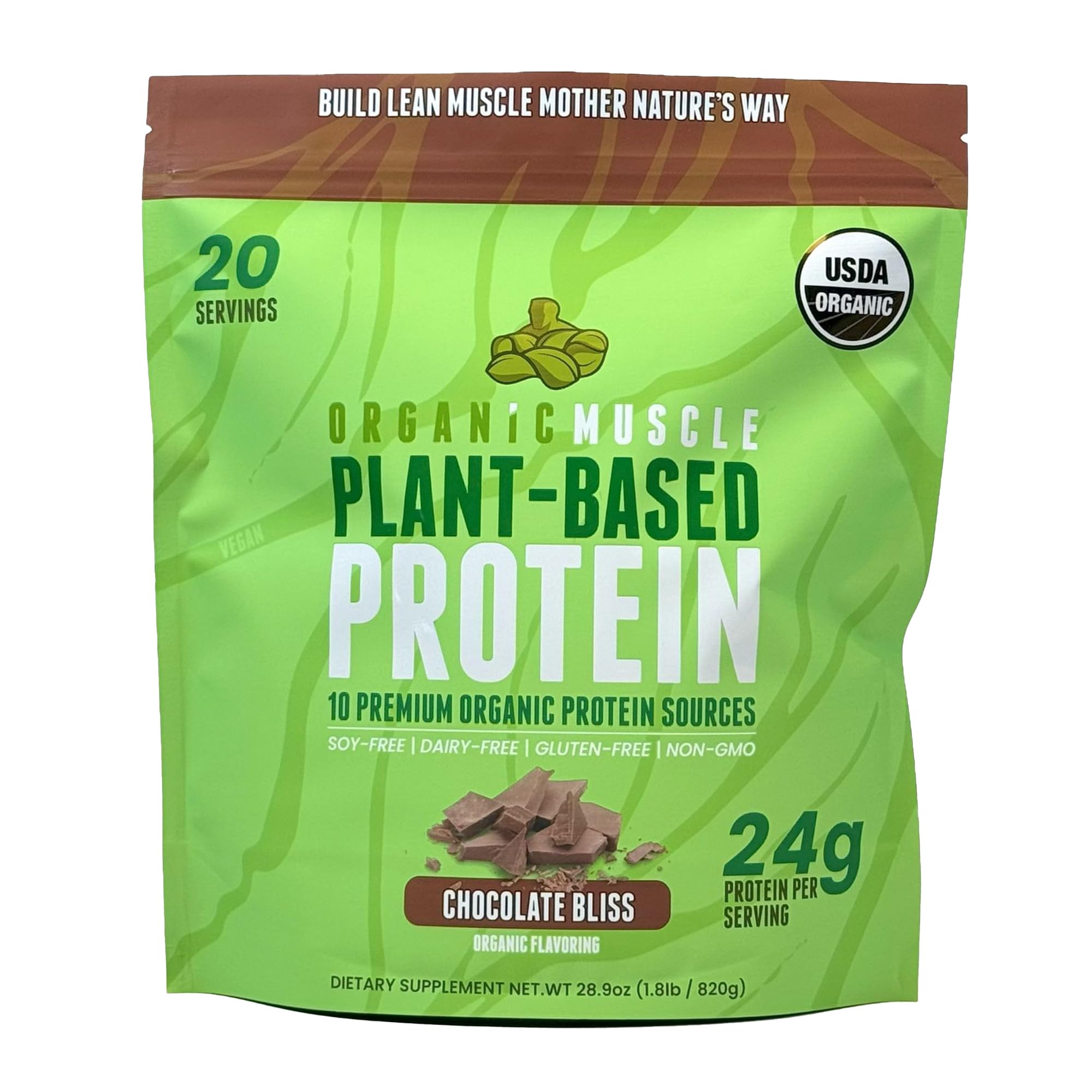 Amazon.com: Organic Vegan Protein Powder - Plant Based Chocolate ...