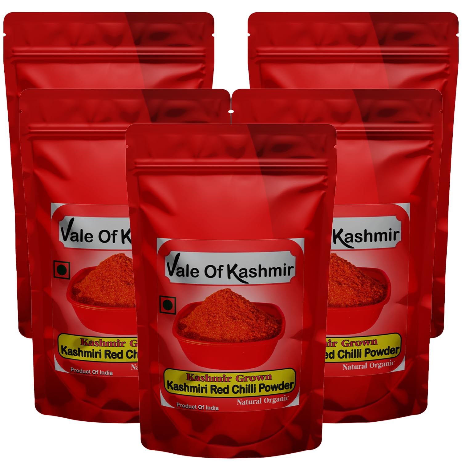 Vale Of Kashmir Kashmiri Red Chilli Powder, 100% Pure Chili Powder ...
