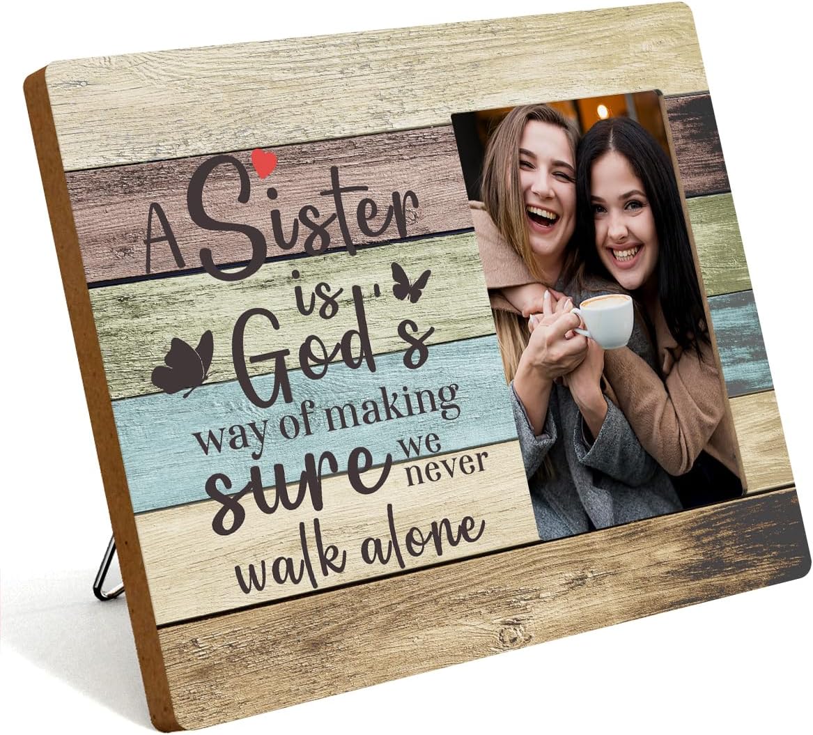 Amazon.com - Sisters Gifts from Sister or Brother - Rustic Wall ...