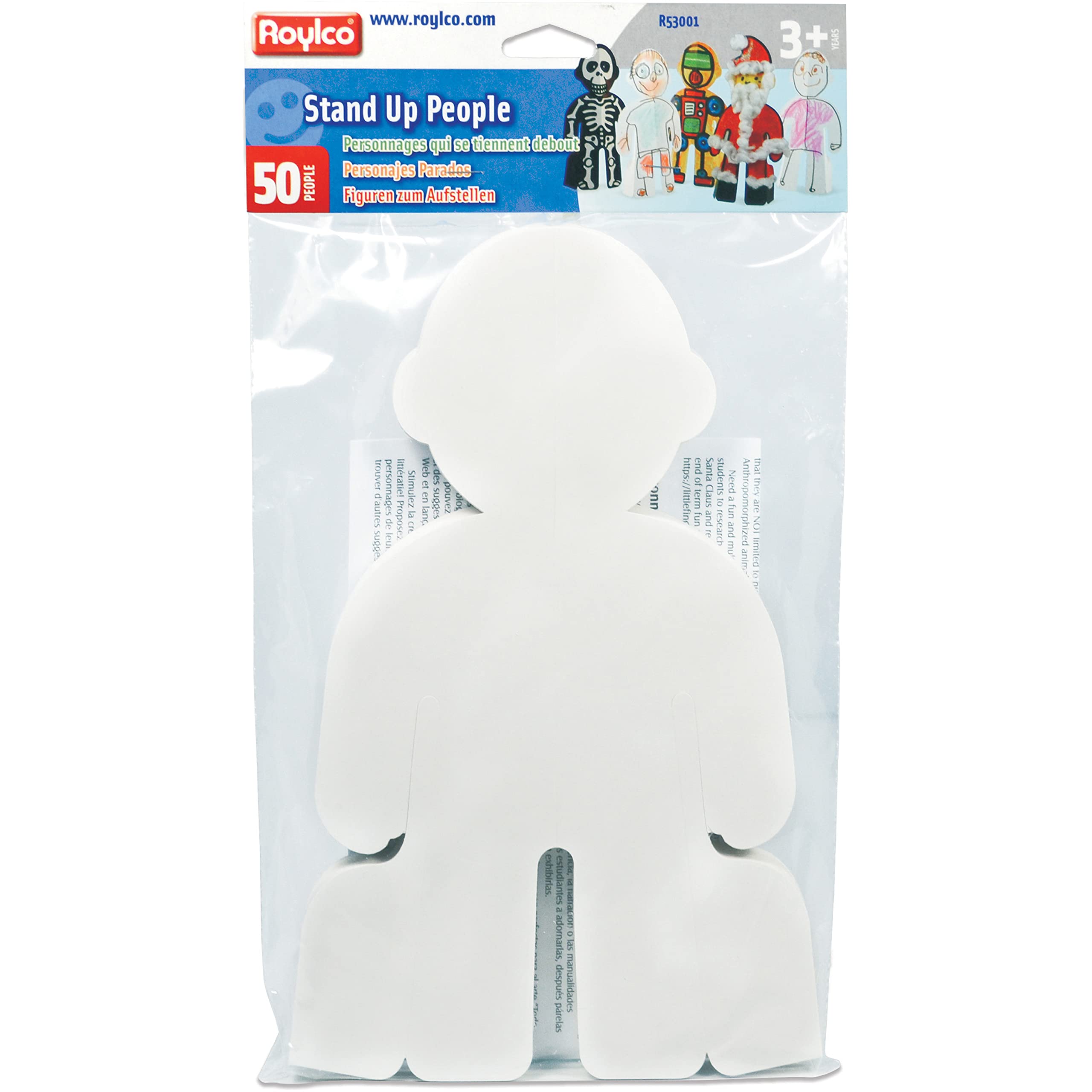 Amazon.com: RYL53001 - Roylco Stand-Up People Cut-Outs, White : Home ...