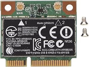 Amazon.co.jp: AR5B225 Mini PCIe Network Card, Bluetooth 4.0, 300Mbps ...