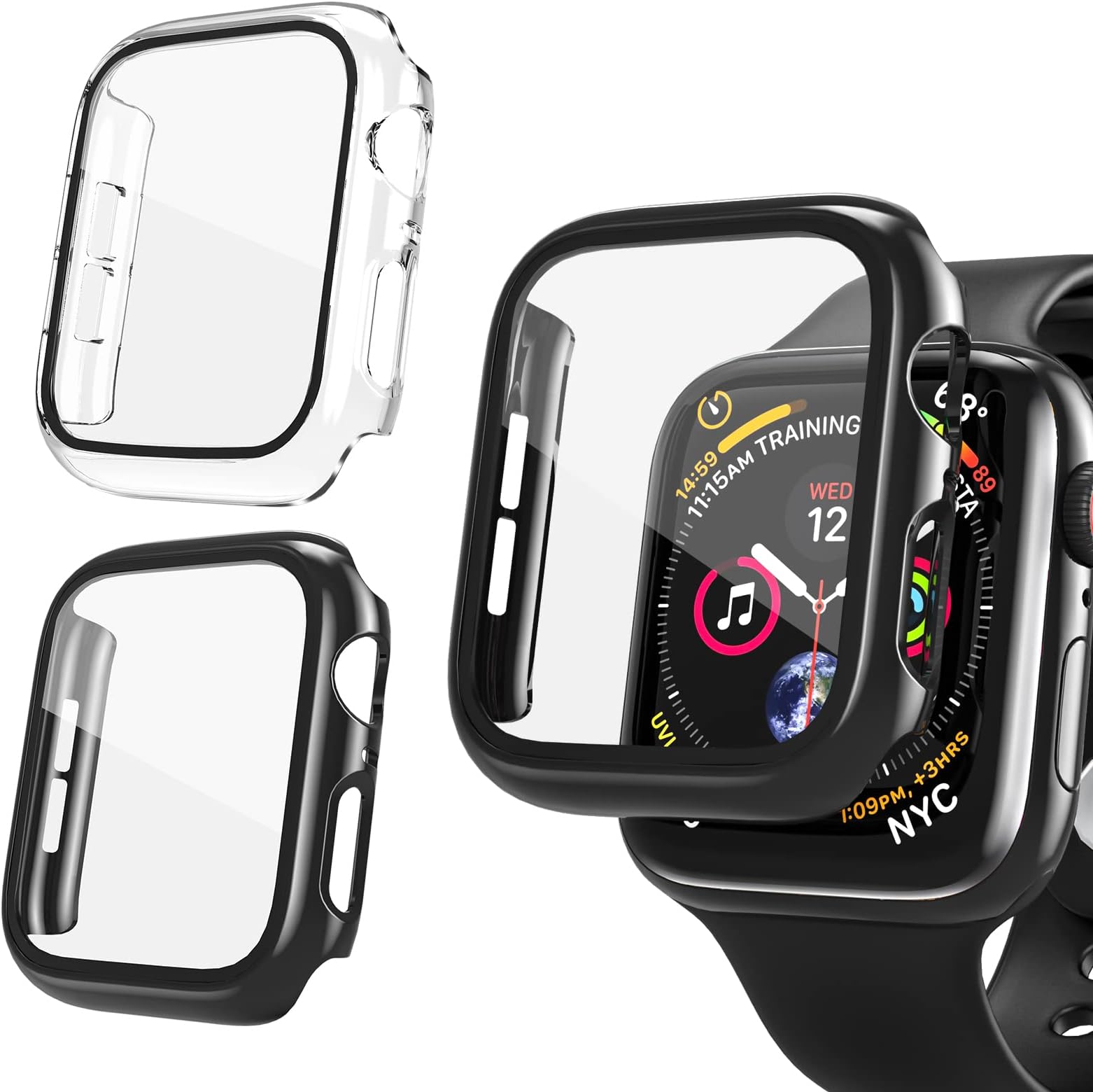 Amazon.com: [2 Pack] Compatible for Apple Watch Case 44mm Series 6/5/4 ...