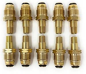 Amazon.com : Soft Nose POL Plug Adapter Full Flow 12 PK for Propane ...