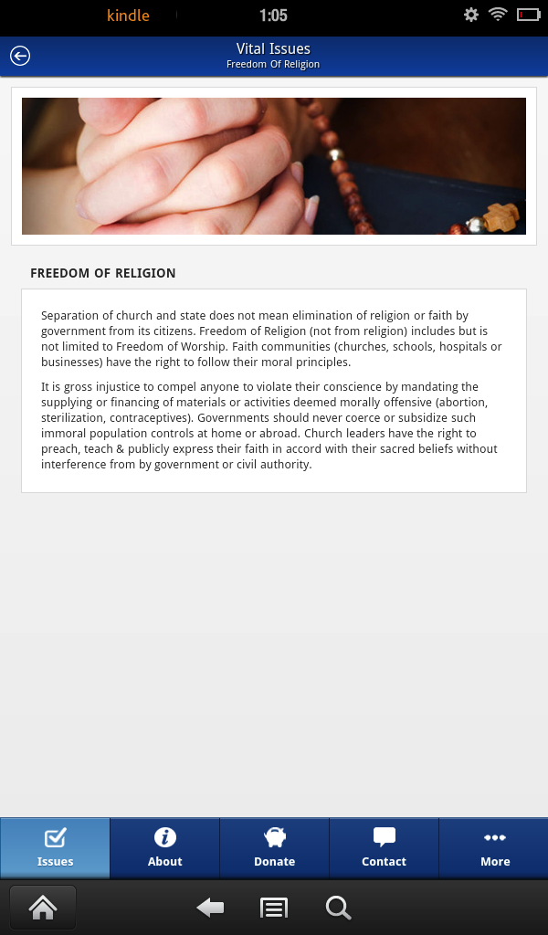 Catholic Voting Guide - App on Amazon Appstore