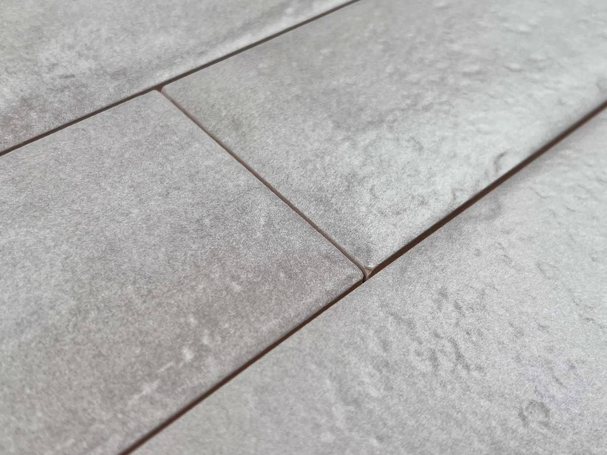 USCT 3x12 Neutral Color Rustic Look Brick Subway Texture Ceramic Wall ...