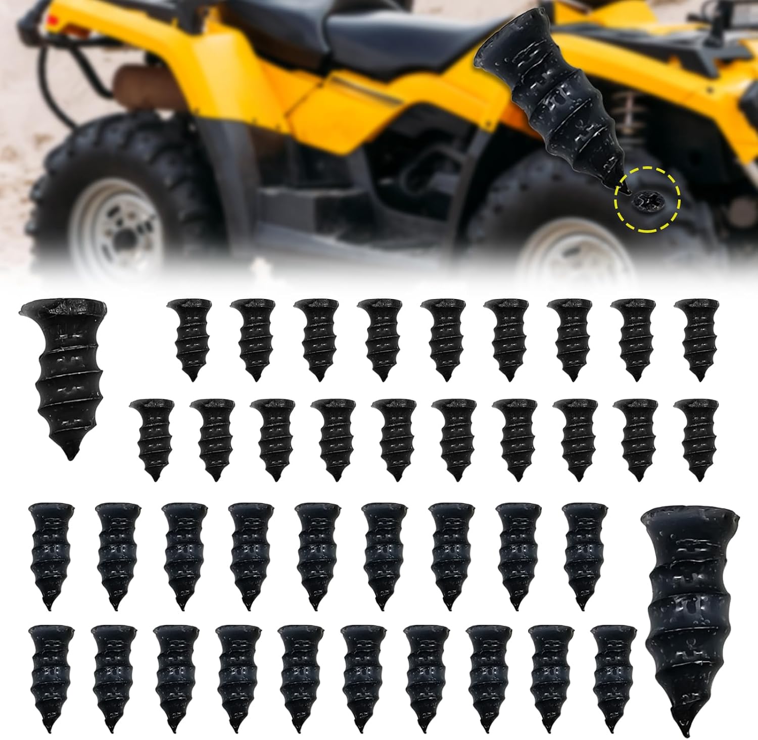 Amazon.com: ZOKYUYS Tire Repair Nails,Tire Screw Plug Fast Tool Self ...