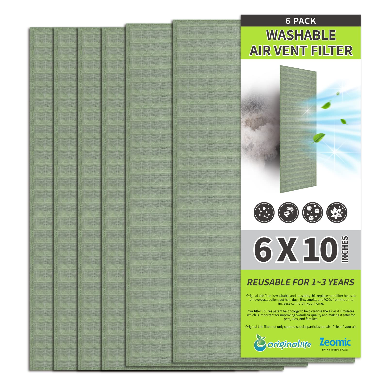 Amazon.com: Originallife Washable Reusable Professional, Air Vent ...