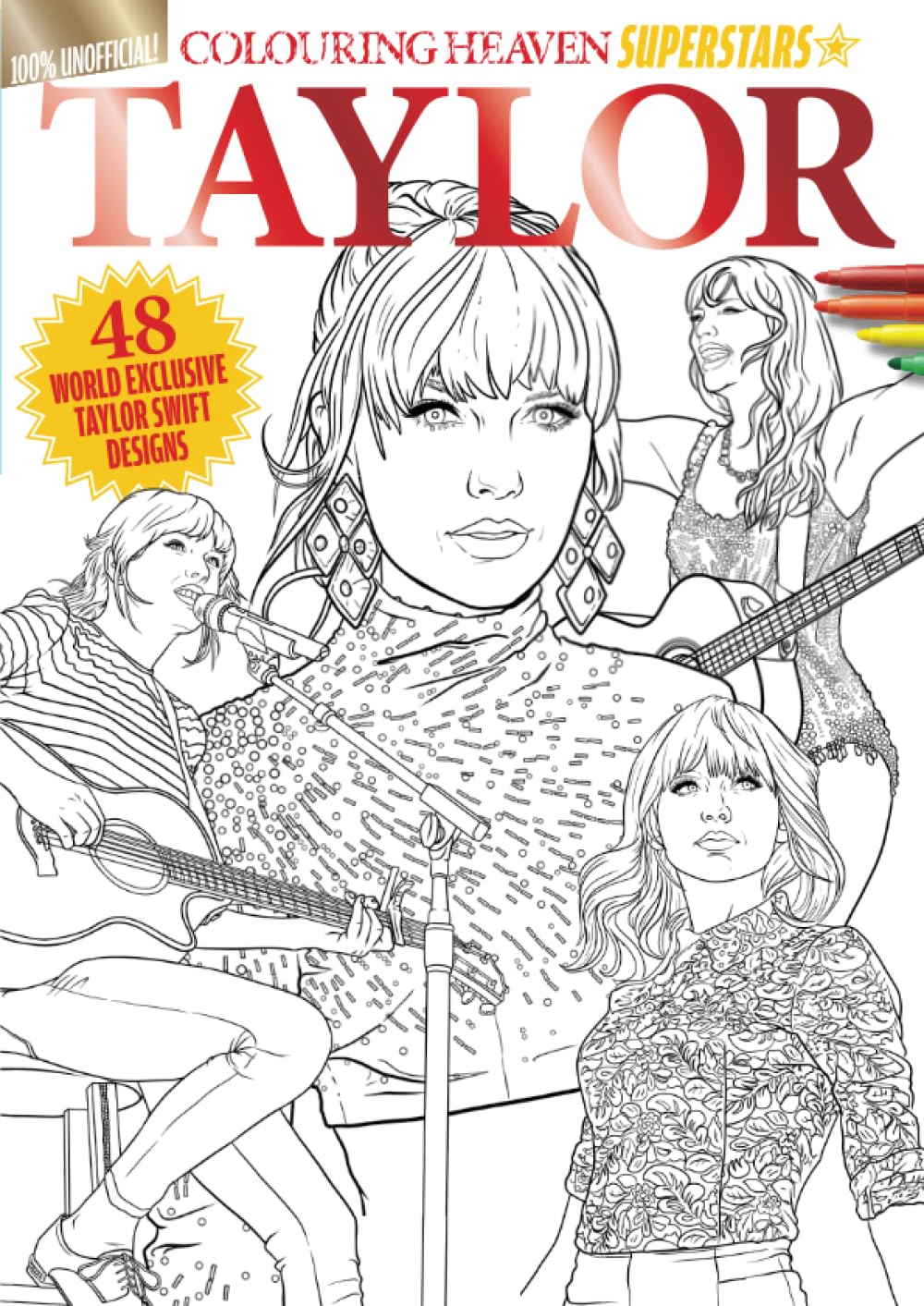 Taylor Swift Colouring Book | 48 designs to colour | BRAND NEW ...