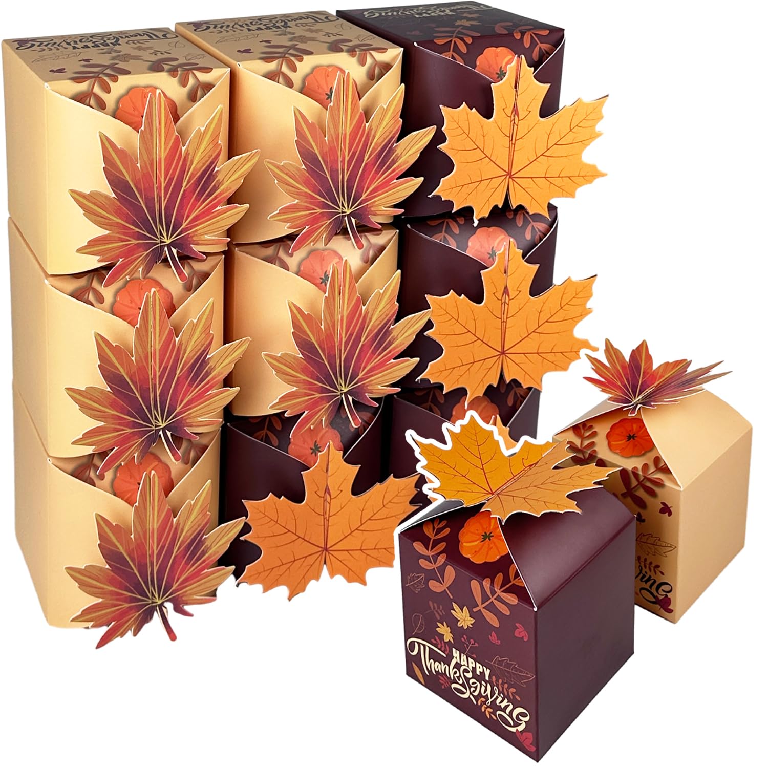 Amazon.com: Gcardist Thanksgiving Cross Gift Boxes 28pcs 3.3x3.3x3.3 ...