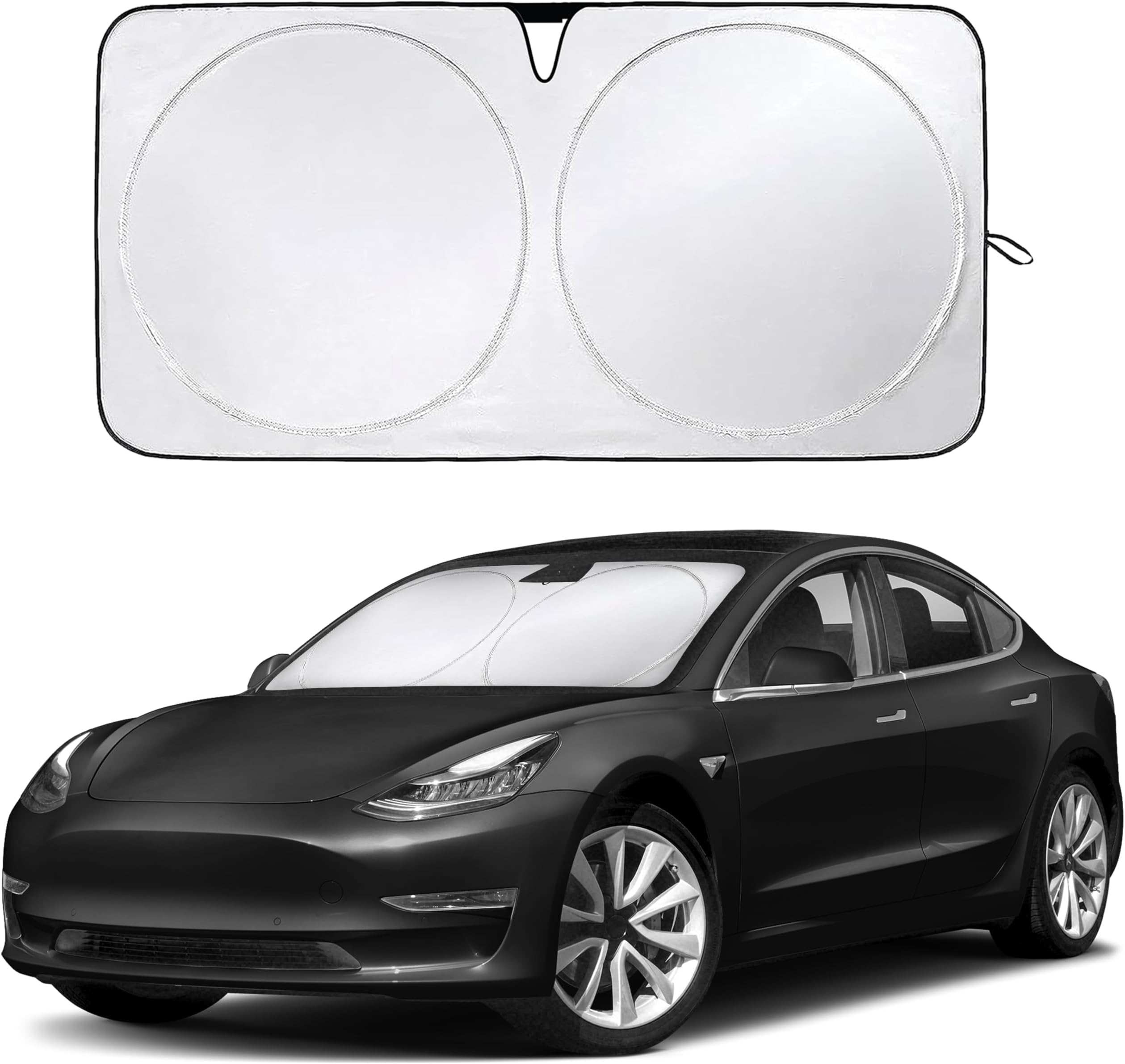 Amazon.com: 2024 Upgraded Windshield Sun Shade Umbrella for Tesla Model ...