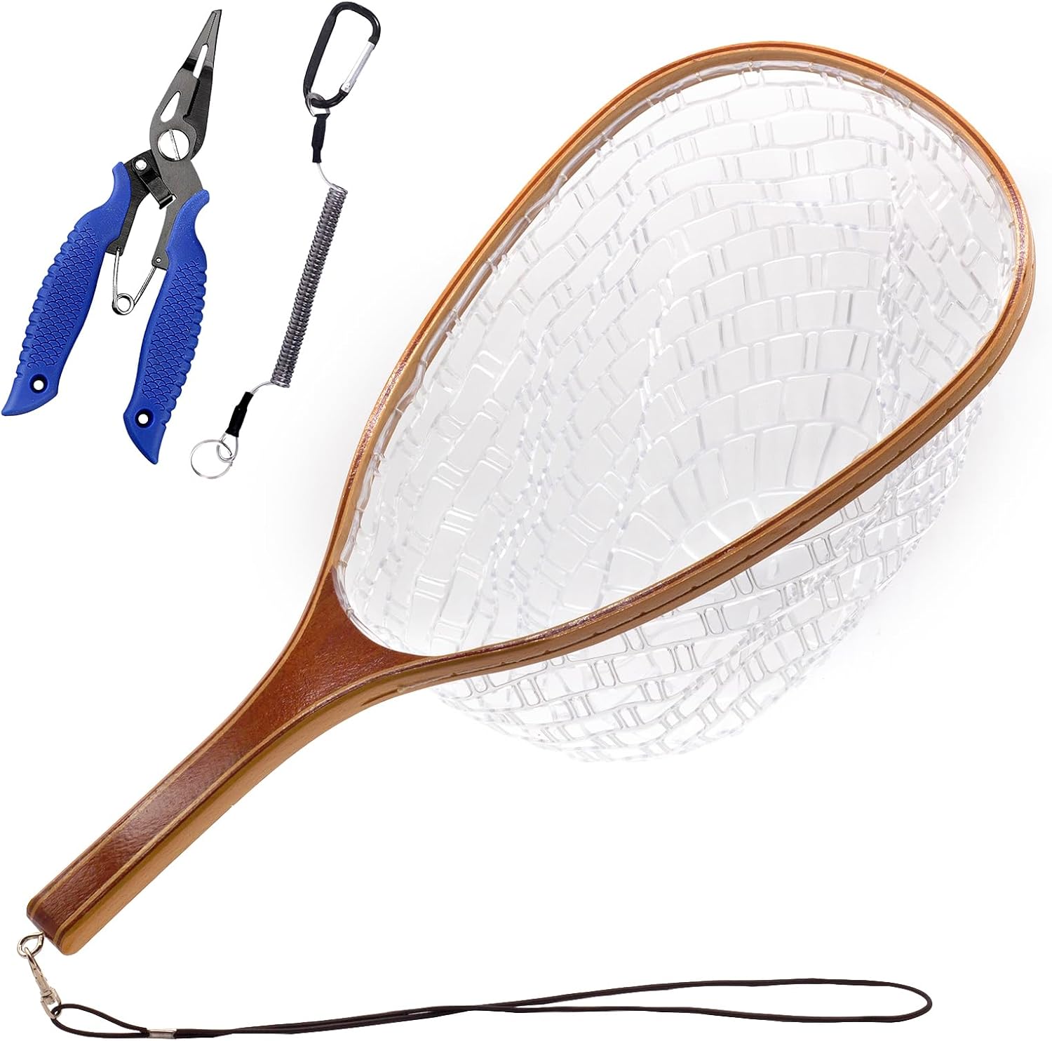 Amazon.com : Pasanhoo Fly Fishing Nets for Trout Net Rubber Mesh ...