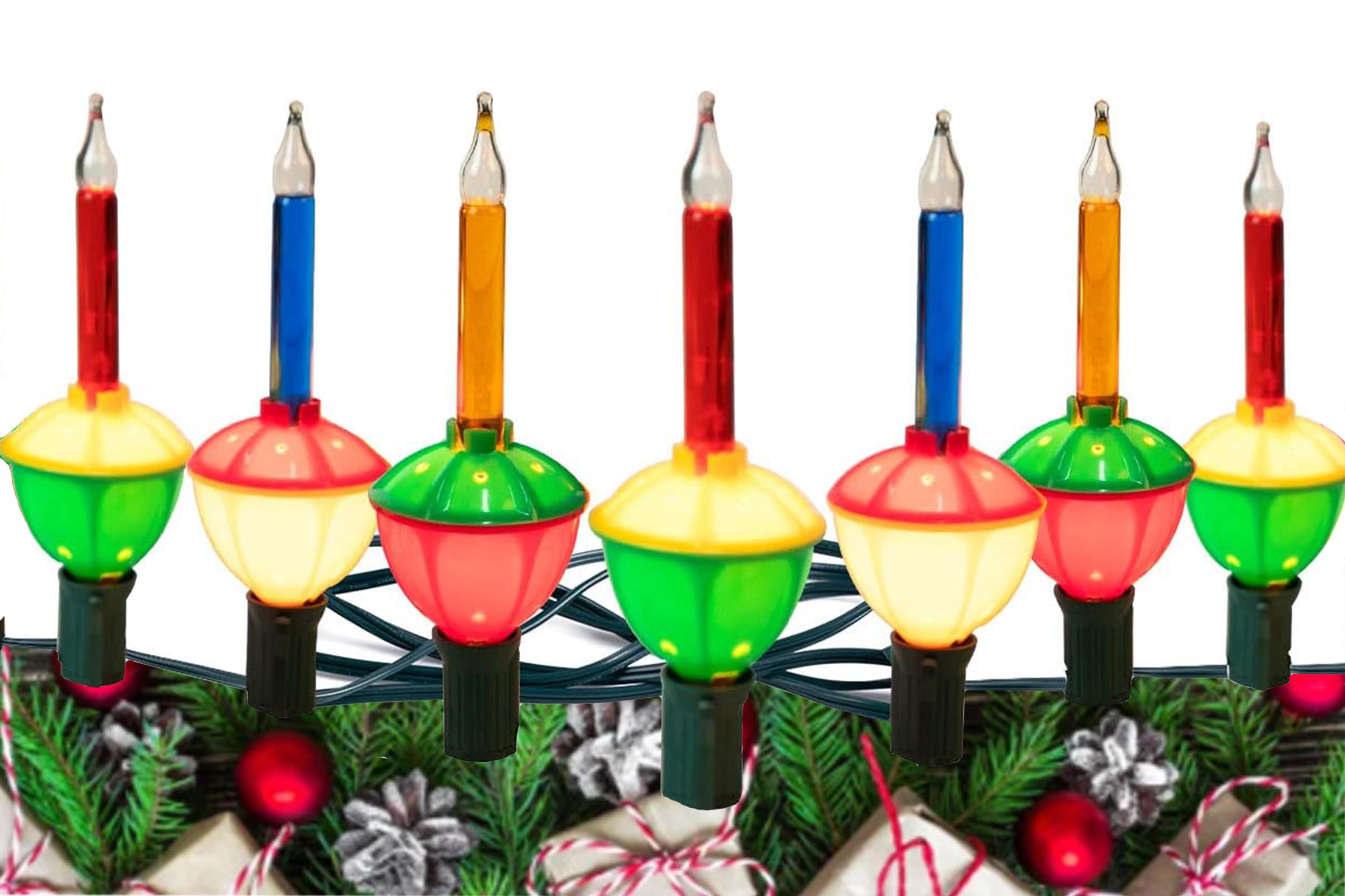 Amazon.com: Christmas Bubble Lights Set, Multicolor Bubble Decorative ...