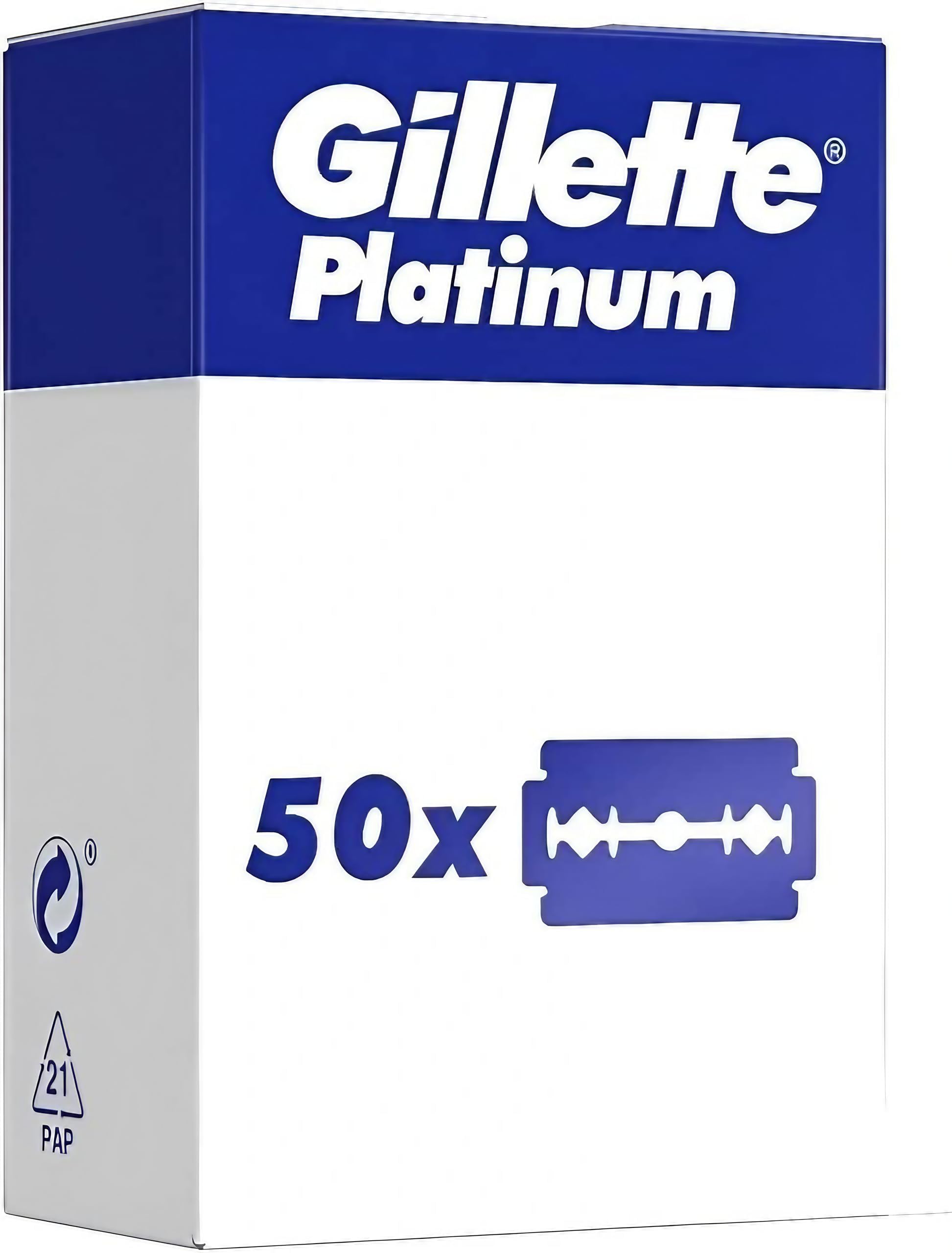 Amazon.com: Gillette, 100 Gillette Platinum Double Edge Safety Razor ...