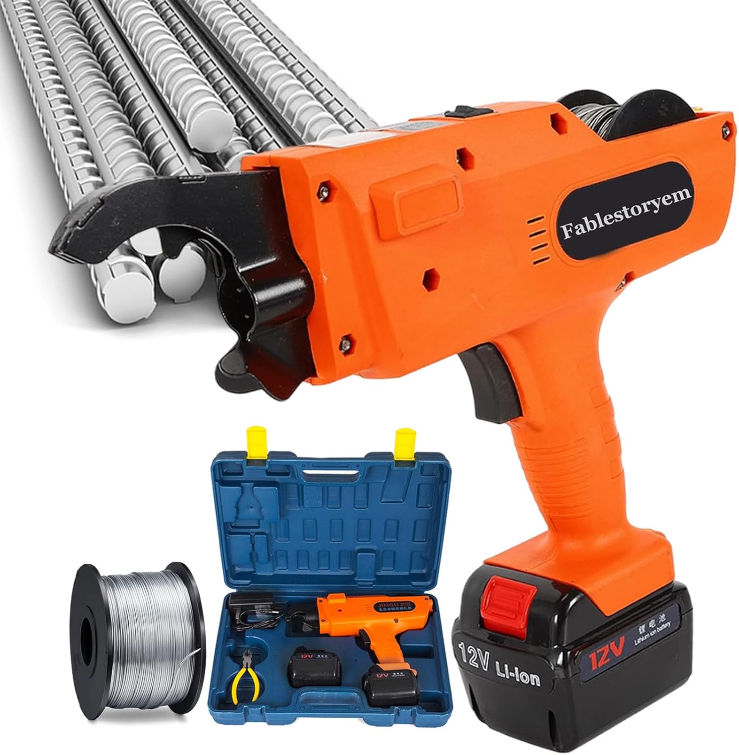 Amazon.com: 8-34mm/ 30-60mm Tier Tying Machine,12V Automatic Rebar Tier ...